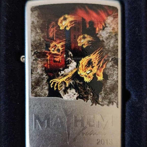 Zippo | Accessories | Rare Collectable Zippo Lighter Polish Mayhem ...